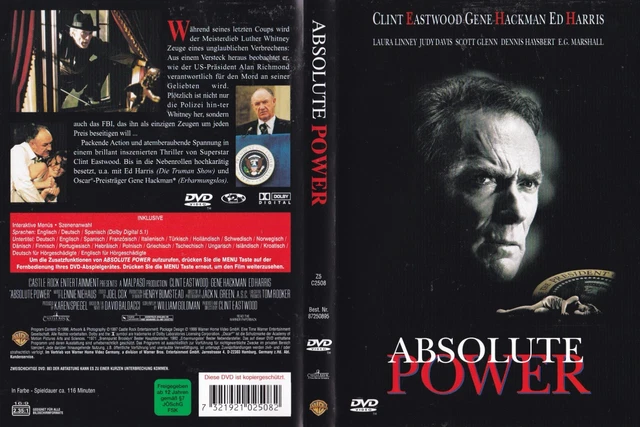 ABSOLUTE POWER (CLINT Eastwood, Gene Hackman, Ed Harris) EUR 2,00 ...