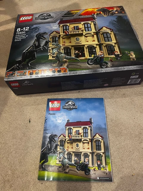 LEGO ~ JURASSIC World Indoraptor Rampage At Lockwood Estate 75930 £130. ...