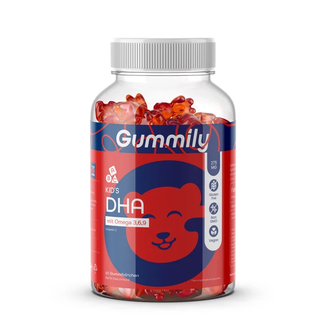 KIDS MULTIVITAMIN DHA Gummies - Omega-3-6-9 Complex - Vegan - Gummily £ ...