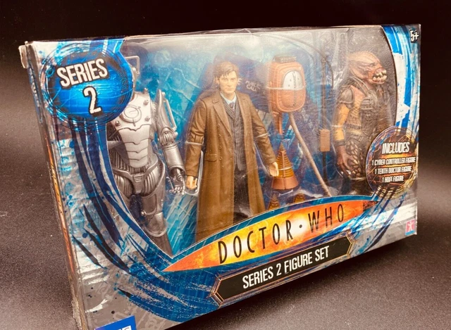DOCTOR WHO SERIES 2 - 3 x Figure Set Cyber Controller 10th Doctor, Hoix ...
