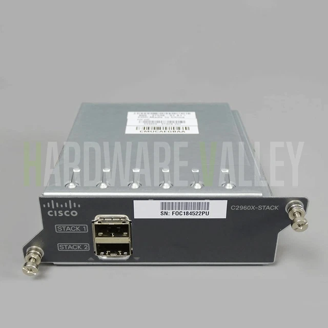 CISCO C2960X-STACK CATALYST 2960-X FlexStack Plus Stacking Module $27. ...