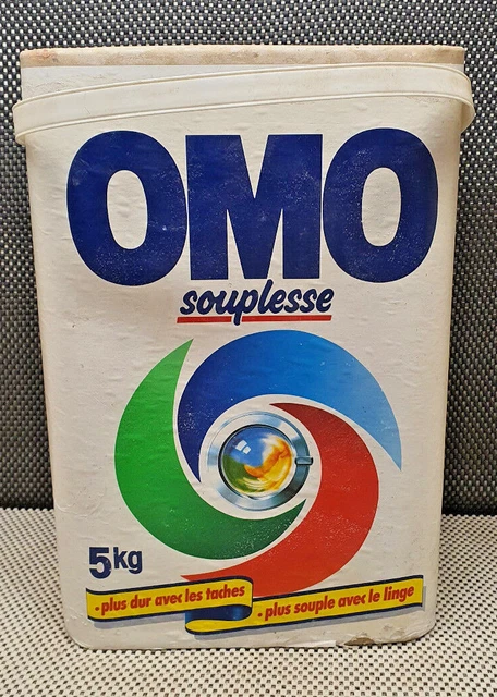 ANCIEN BARIL OMO Souplesse Publicitaire Lessive Vintage Collection EUR ...