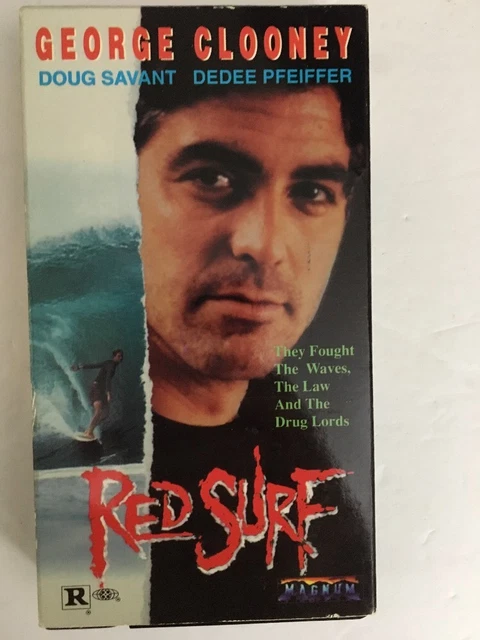 RED SURF W George Clooney-VHS-TESTED-RARE COLLECTIBLE VINTAGE-Ships IN ...