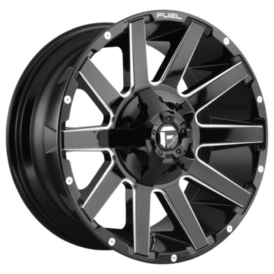 20 INCH BLACK Wheels Rims Ford F250 F350 Fuel Offroad D615 D61520901757 ...