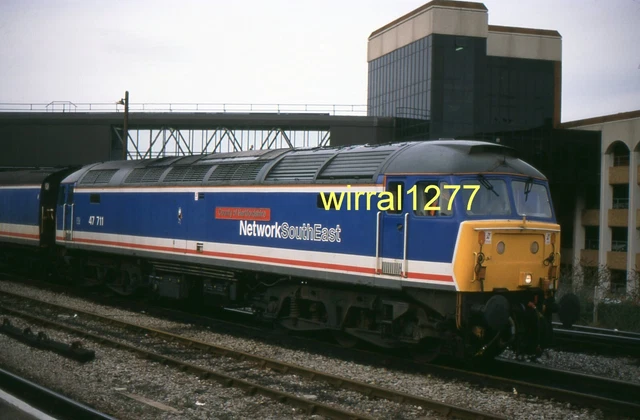 ORIGINAL RAILWAY SLIDE Class 47 47711 at Reading £2.99 - PicClick UK