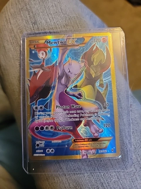 CARTE POKÉMON MEWTWO EX 163/162 Full Art Secret Rare PERCÉE EUR 55,12 ...