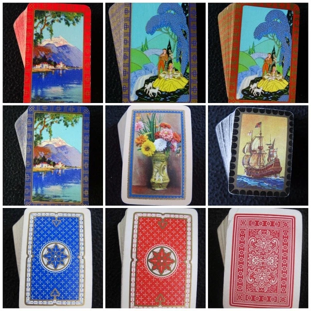 VINTAGE PLAYING CARDS Miniature Patience Pack Deck 1910s - 1980s ...