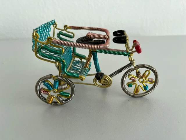 METAL WIRE MODEL of Vietnamese Pedal Pedicab Rickshaw Passenger Cycle ...