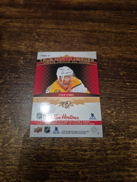 2025 STEVEN STAMKOS True North Heroes Tim Hortons Upper Deck Hockey ...