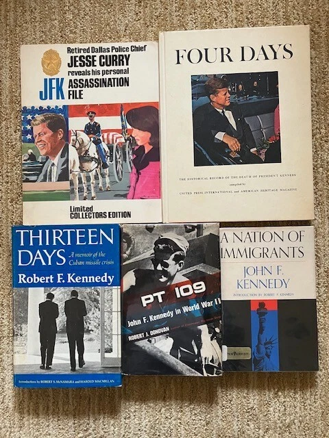 COLLECTION OF 5 JFK President John F Kennedy books book history $50.00 ...