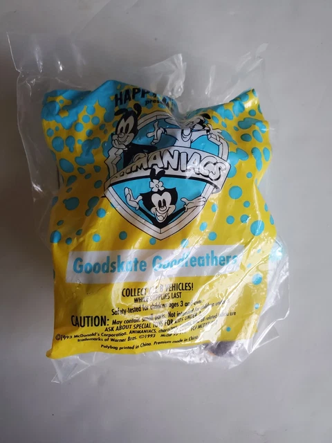 MCDONALDS HAPPY MEAL Animaniacs Goodskate Goodfeathers Toy 1993 New $5. ...