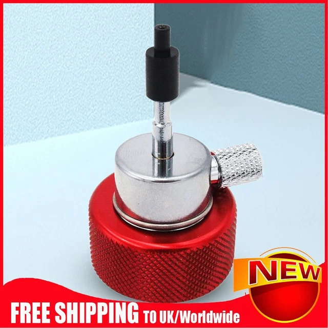 LPG GAS REFILL Adapter with Silicone Oil Port for Threaded 7/16 Green ...