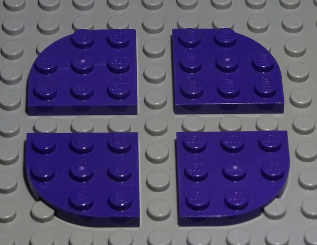 LEGO PLACA ESQUINA Redondo 3x3 Lila Oscuro 4 Pieza EUR 1,71 - PicClick FR