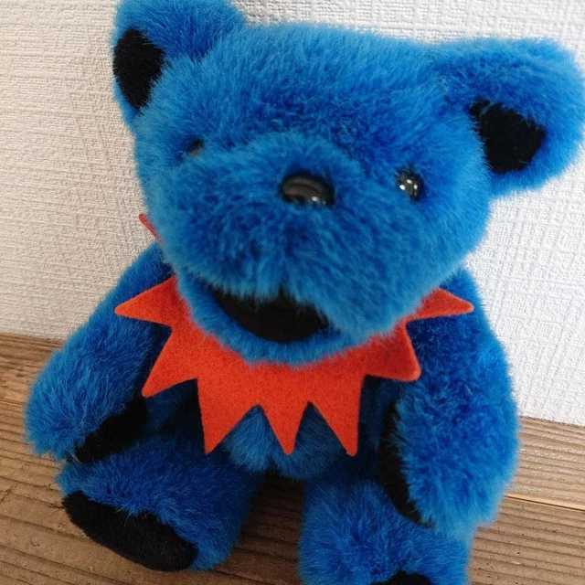 GRATEFUL DEAD BEAR Old Plush 8 Inch Blue Bean £83.82 - PicClick UK