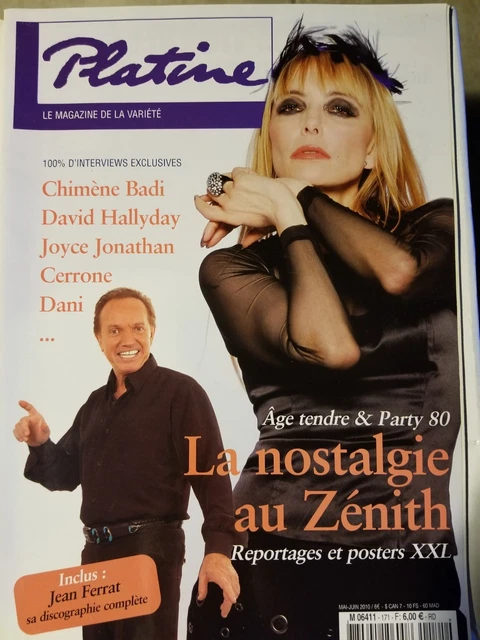 PLATINE N°171 - JEANNE MAS - DAVID HALLYDAY - CERRONE - MÉGA POSTER ÂGE ...