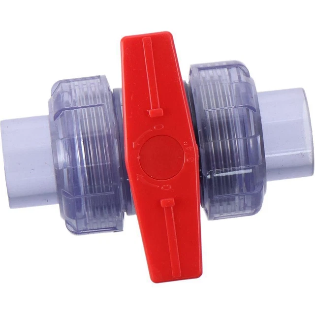 3/4 INCH ONE-WAY Valve Transparent Blue Backflow Valve Sump Pump, Pool ...