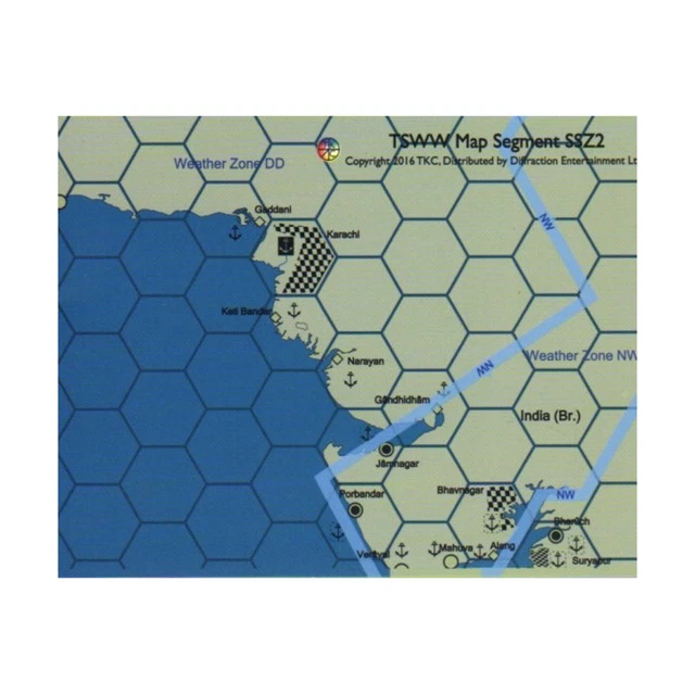 DIFFRACTION TSWW WARGAME Singapore Sea Zone Map Set Bag NM £74.76 ...
