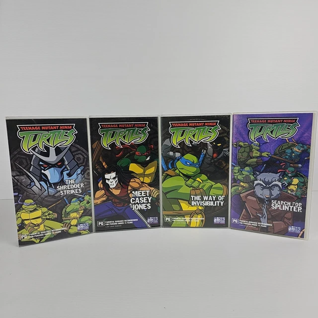 4X TEENAGE MUTANT Ninja Turtles TMNT VHS LOT BUNDLE PAL 2003 4KIDS FREE ...