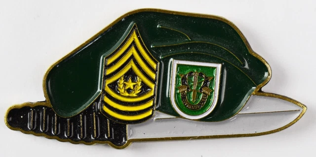 US ARMY SPECIAL Forces Command (Airborne) Command SGM Challenge Coin ...