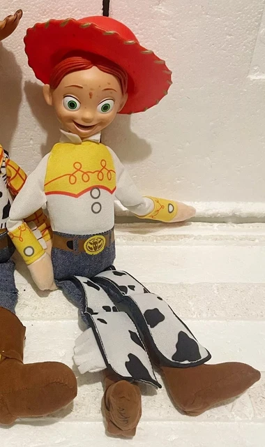 DISNEY TOY STORY Jessie Plush Doll Talking Pull String THINKWAY Disney ...