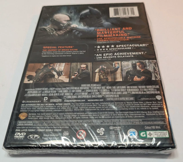 BATMAN THE DARK Knight Rises, DVD, Widescreen, New factory sealed $16. ...