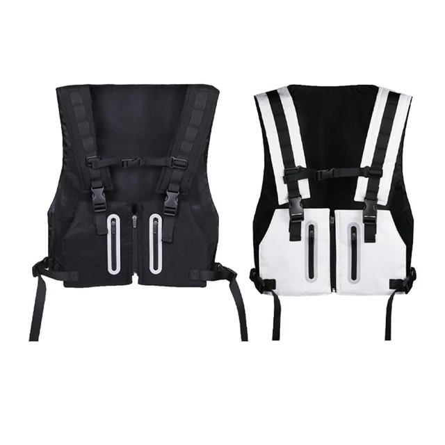 MICROFIBER CHEST PACK Vest for Men Reflective Elements Adjustable ...