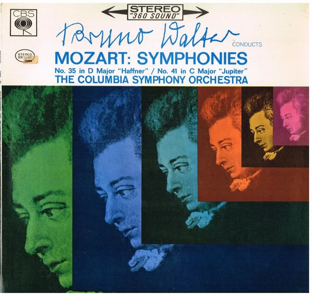 MOZART: SINFONIE N.35 Haffner, 41 Jupiter / Bruno Walter, Columbia ...