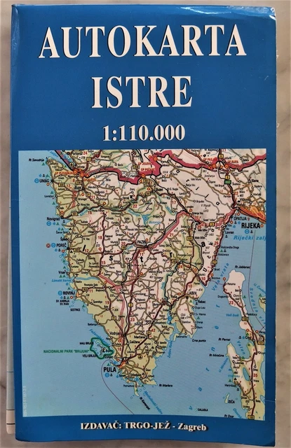 AUTO KARTA ISTRE IZDAVAC: TRGO-JEZ-Zagreb - Istria Map EUR 19,32 ...
