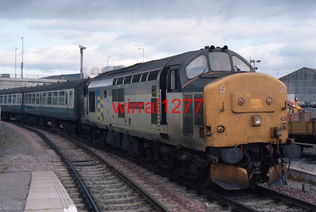 ORIGINAL RAILWAY PHOTOGRAPHIC negative Class 37 37428 at Inverness £3. ...