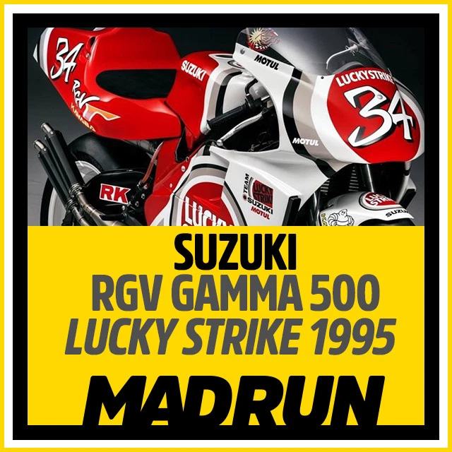 KIT ADESIVI SUZUKI Lucky Strike RGV 500 - Kevin Schwantz - High Quality ...