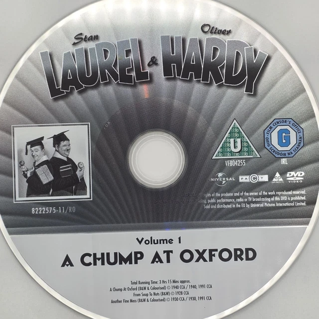 LAUREL & HARDY A Chump at Oxford Volume 1 DVD Classic Comedy Film £3.55 ...