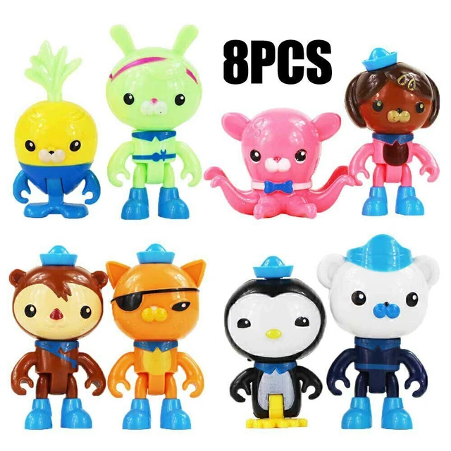 8PCS THE OCTONAUTS Figures Octo Crew Pack Playset Action Figure Dolls ...