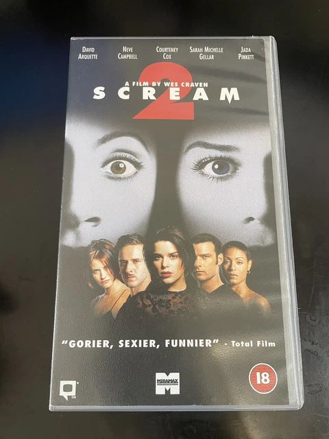 SCREAM 2 VHS Video Tape - Tested - Neve Campbell Courtney Cox £14.99 ...
