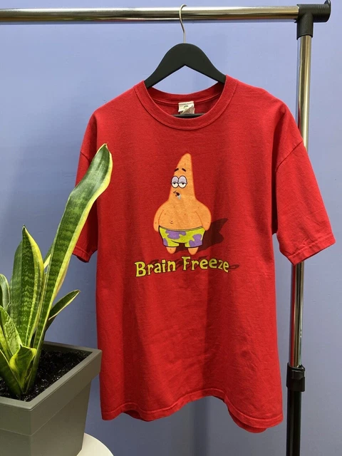 VINTAGE SPONGEBOB CARTOON Patrick Brain Freeze Universal Studios T ...