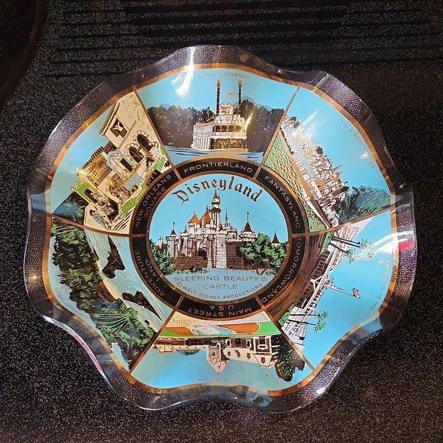 DISNEY COLLECTORS PLATE Limited Edition walt VTG theme park souvenir ...