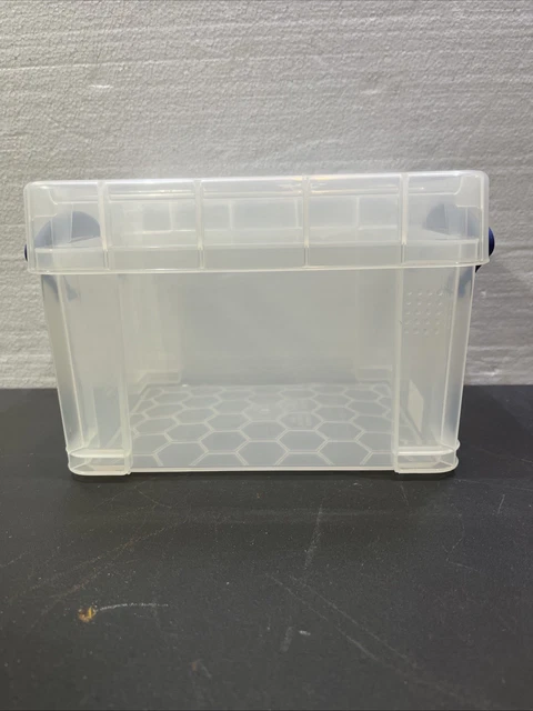 REALLY USEFUL BOX Plastic Storage Container Locking Lid Handles 3.0L ...