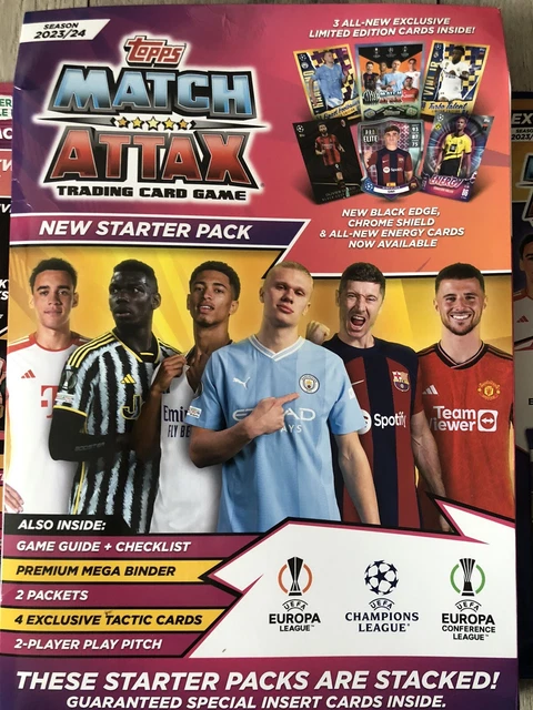 TOPPS MATCH ATTAX 2023-2024 Starter Pack Special Insert Card + Binder ...