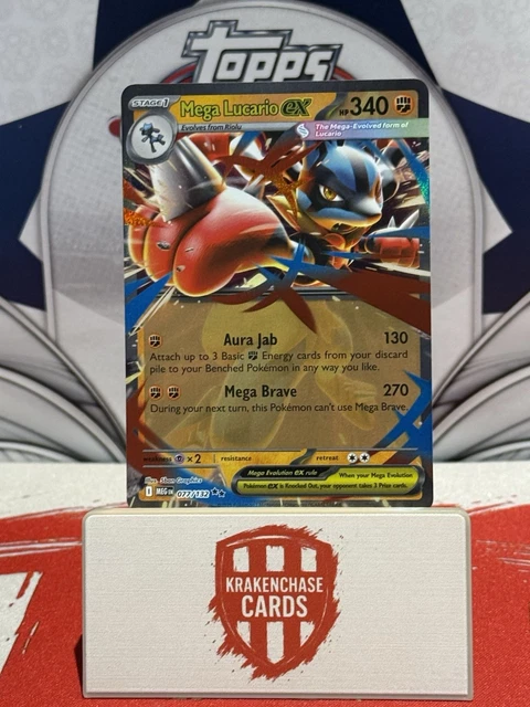 MEGA LUCARIO EX – 2025 Mega Evolution Double Rare Holo 077/132 £2.24 ...