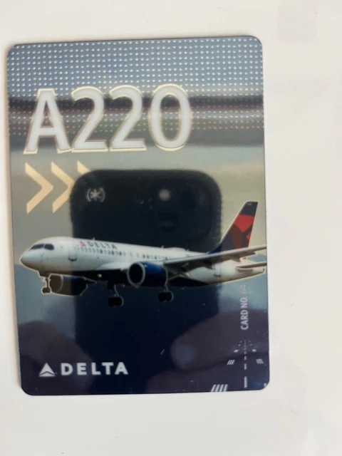DELTA AIR LINES 2025 A220 Brand New Pilot Trading Card #64 $13.95 ...