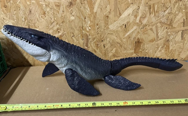 JURASSIC PARK WORLD Large Mosasaurus Dinosaur 28" Action Figure Toy ...
