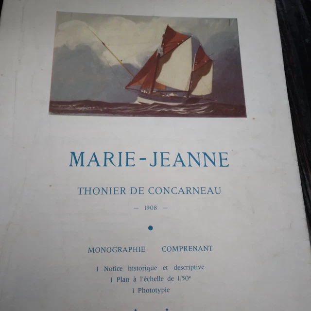 PLAN BATEAU MONOGRAPHIE musée de la marine. Marie jeanne EUR 15,00 ...