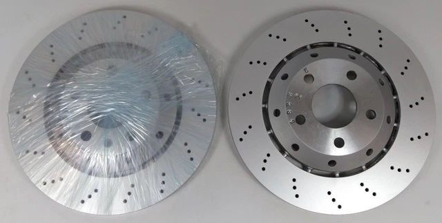 PAIR OF GENUINE Audi Rs4 B7 Rear 324Mm Punched Brake Discs £499.99 ...