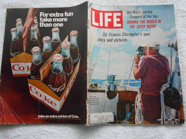 LIFE MAGAZINE--JUNE 9,1967-SIR FRANCIS CHICHESTER'S OWN STORY AND ...