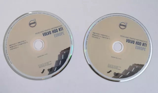 2017/2018 VOLVO RTI MMM+HDD Sat Nav Navigation Map Update Disc £22.95 ...