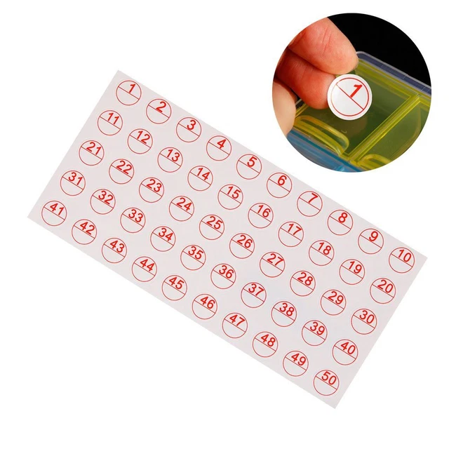 CLASSIFICATION STICKY DISTINGUISH Package Label Number Stickers Blank ...