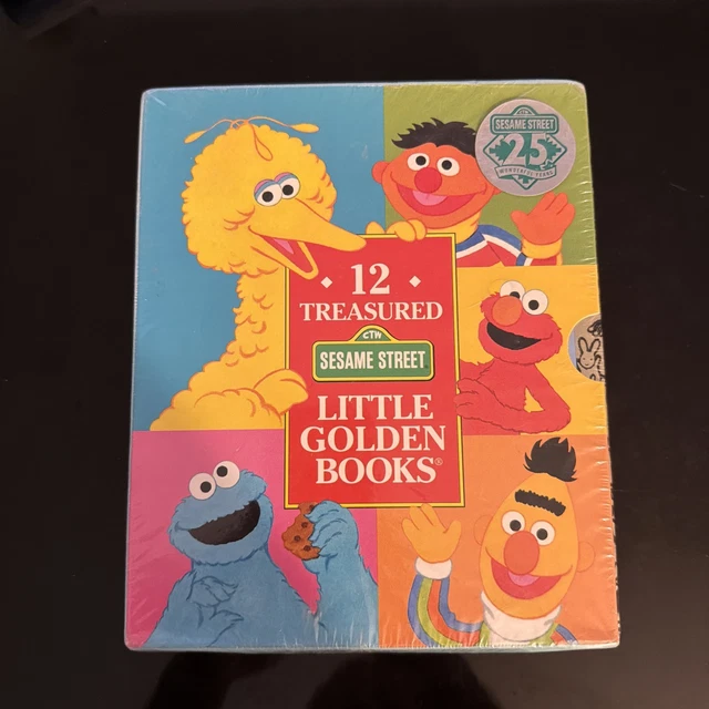 SESAME STREET 12 Treasured Little Golden Books 25 Wonderful Years Box ...