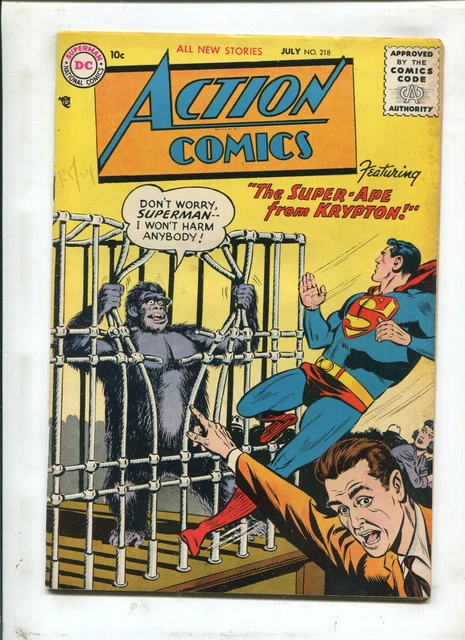 ACTION COMICS #218 (5.5) Super-Singe De Kypton !! 1956 EUR 146,11 ...
