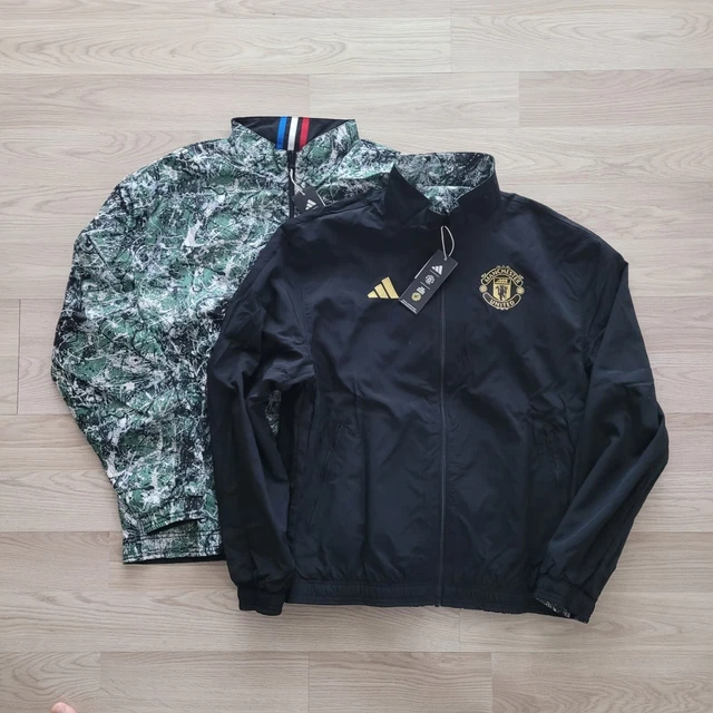ADIDAS MANCHESTER UNITED Stone Roses Reversible Anthem Jacket IP9186 ...