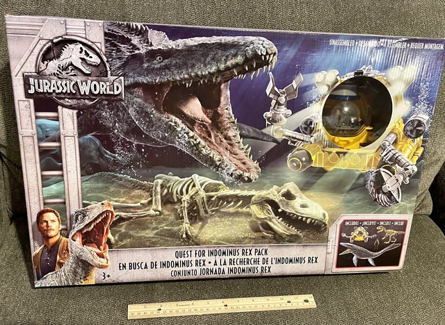 JURASSIC WORLD FALLEN Kingdom Quest for Indominus Rex Mosasaurus SuB ...