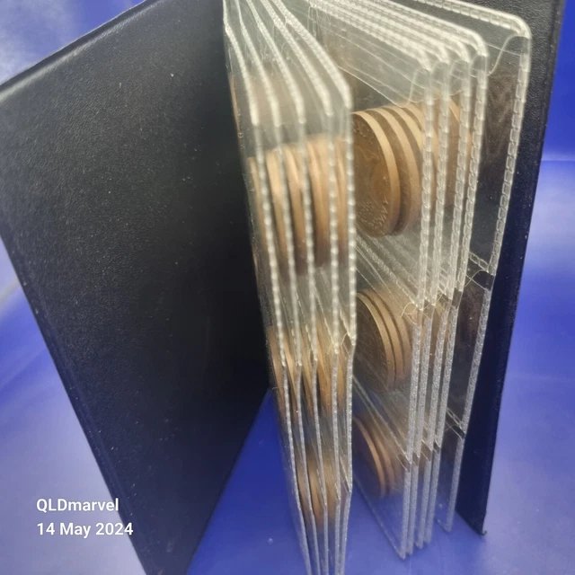 PROFESSIONAL COIN COLLECTION Book Australia Half Penny 60 Coins £63.24 ...